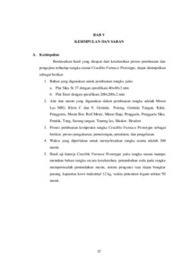 PROSES PEMBUATAN RANGKA PADA CRUCIBLE FURNACE PROTOTYPE - Lumbung Pustaka UNY